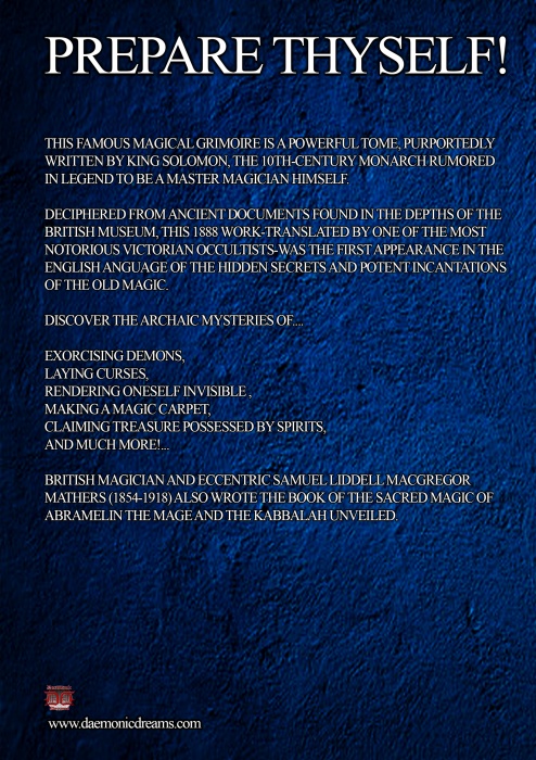 THE KEY OF SOLOMON THE KING: (CLAVICULA SALOMONIS) - Dæmonic Dreams ...